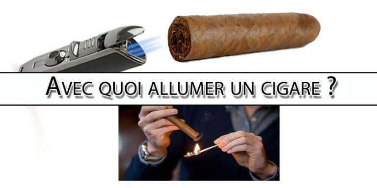 Briquet ou allumette pour allumer son cigare